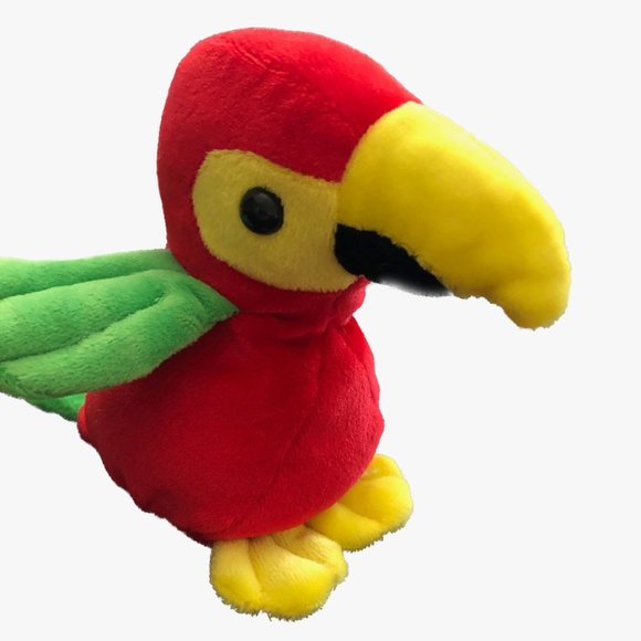 Cuddle Wit | Toys | Cuddle Wit Stuffed Parrot Red Green Wings Tail ...